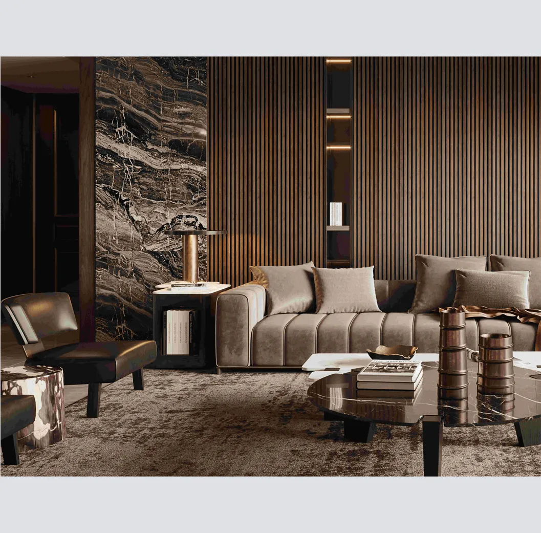 Acoustic Wall Cladding- Acoustic Brown - Titan Trade Centre